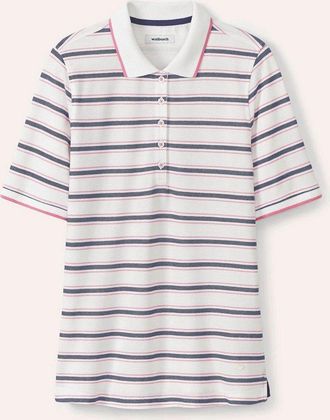 Walbusch Poloshirt Damen Polo Halbarm B&uuml;gelfrei Baumwolle Atmungsaktiv, pflegeleicht, mit Knopfleiste und Seitenschlitzen