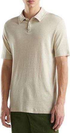 Benetton Polo M/M 39ivu300y, Ecru 600, Medium Hommes