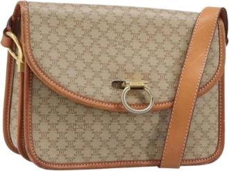 Celine Sac bandouli&egrave;re Macadam Pre-owned - Femme - Pre-owned - Beige - Taille: ONE Size