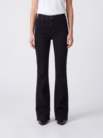 7 For All Mankind Hochgeschnittene Slim-Bootcut-Jeans von aus Stretch-Denim