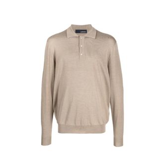 Lardini Homme, Tops, Beige, Taille: M Polo en maille