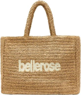 Bellerose Femme, Sacs, Beige, Taille: ONE Size Itop Straw Shopping Bag
