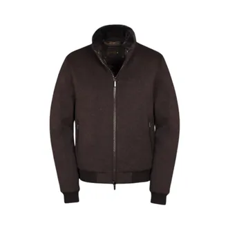 Moorer Homme, Vestes, Brun, Taille: S Veste Rembourr&eacute;e en Duvet dOie Doubl&eacute;e Lisse