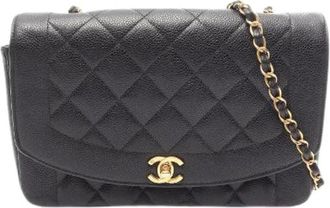 Chanel Pre-owned Sac Bandouli&egrave;re Matelass&eacute; Diana - Femme - Pre-owned - Noir - Taille: ONE Size