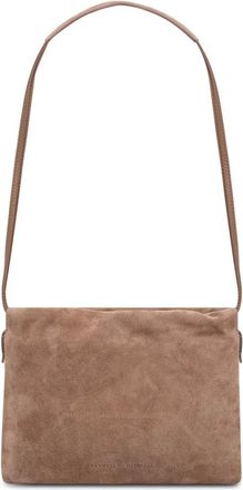 Brunello Cucinelli Femme, Sacs, Brun, Taille: ONE Size BC Duo Sac Hobo