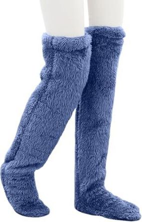 Generic Chaussette Chaude Femme Polaire - Chaussettes dHiver, Couvre-Jambes, Chaussettes de Genou pour La Maison, Pantalons en Laine Épaisse, Chauffe-Jambes, 