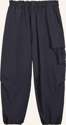 Yohji Yamamoto Y-3 Sport Uniform Weite Cargohose schwarz