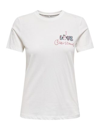 Only Onlkita Life Reg S/S Top Box Xmas JRS