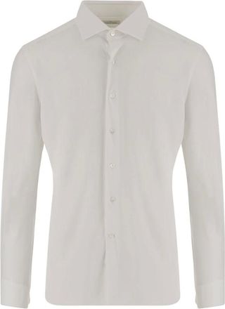 Alessandro Gherardi Homme, Chemises, Blanc, Taille: 3XL Chemise en jersey stretch