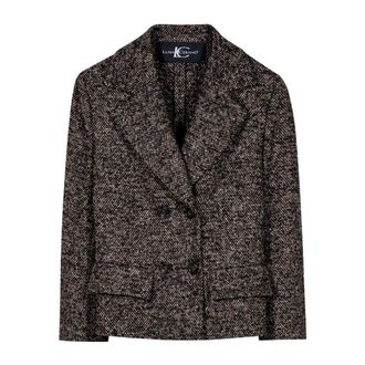 Luisa Cerano Tweed Blazer Jacke - - Jackets - Damen - Mehrfarbig - XL