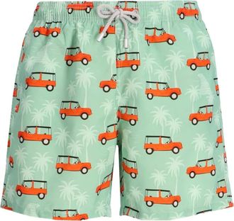 MC2 Saint Barth short de bain &agrave; imprim&eacute; graphique - Vert
