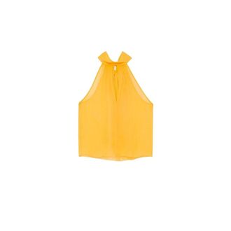 Patrizia Pepe Femme, Tops, Orange, Taille: 38 FR Silk Top
