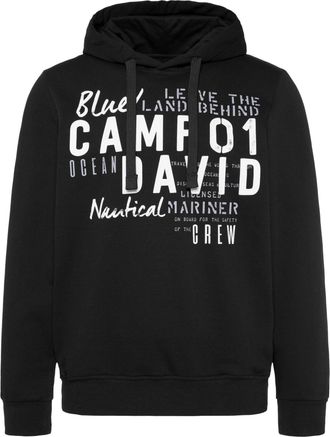 Camp David Herren Hoodie mit Logo Artwork Black, XXXL