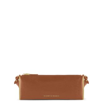 Elisabetta Franchi Umh&auml;ngetasche mit Lizard-Print - - Bags - Damen - Braun - ONE SIZE
