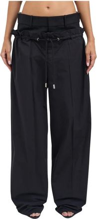 Dsquared2 Femme, Pantalons, Noir, Taille: 34 FR Wide Pantalons