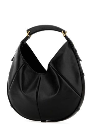 Saint Laurent Womens Black Leather Medium Mombasa Shoulder Bag Neronero Borse A Mano