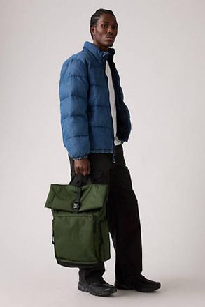 Levi's L-Pack Rolltop-Rucksack - Herren - Gr&uuml;n / Gr&uuml;n