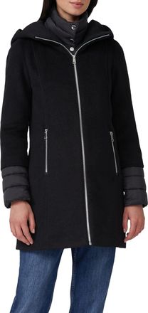 s.Oliver Slim-Fit-Mantel aus Webware mit herausnehmbarem Steppeinsatz