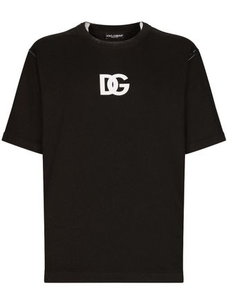 Dolce & Gabbana t-shirt à logo imprimé - Noir