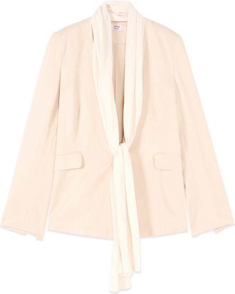 Oltre Femme, Vestes, Beige, Taille: 40 FR Veste avec empi&egrave;cement en georgette