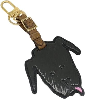 Louis Vuitton Porte-cl&eacute;s en toile Monogram Pre-owned - Femme - Pre-owned - Noir - Taille: ONE Size