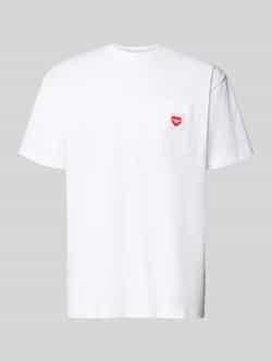 Carhartt Work in Progress T-Shirt mit Brusttasche und Label-Patch