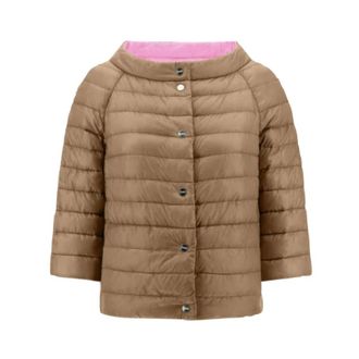 Herno Piumino Cappa Double Face - - Jackets - Damen - Braun - M