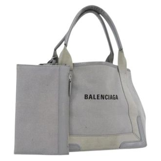 Balenciaga Sac cabas en toile Pre-owned - Femme - Pre-owned - Gris - Taille: ONE Size
