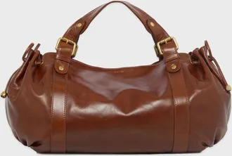 Gerard Darel Sac &agrave; main en cuir effet froiss&eacute; - 24H