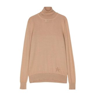 Lorena Antoniazzi Kamelbrauner Kaschmir-Seidenpullover - - Knitwear - Damen - Braun - S