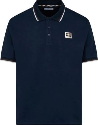 Aquascutum Homme, Tops, Bleu, Taille: XL Polo Chemises