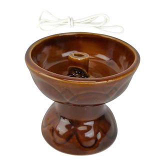 BESPORTBLE Kerzenhalter Kerosinlampe aus Keramik Traditionelle &Ouml;llampe mit Docht Langlebig und Sicher f&uuml;r Zuhause und Tempel Dekorative Petroleumlampe f&uuml;r Innenr