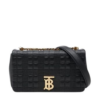 Burberry Pre-owned Sac bandouli&egrave;re Lola en cuir &agrave; cha&icirc;ne - Femme - Pre-owned - Noir - Taille: ONE Size
