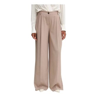 Twinset Pantalon Palazzo - Femme - Pantalons - Beige - Taille: 36 FR