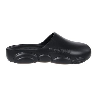 Moschino Gepr&auml;gte Logo Slides - - Shoes - Herren - Schwarzk - 41 EU