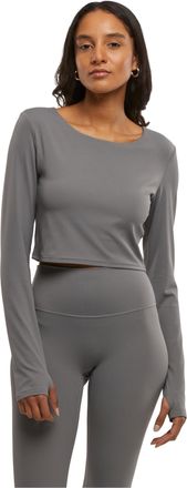 Urban Classics Ladies Sports Longsleeve Ladies Sports Longsleeve Senior Grey, XS