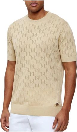Karl Lagerfeld Homme, Pulls, Beige, Taille: S Punto Knit Crewneck