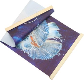 TOPBATHY Wanddekoration Mit Fischmuster Dekorative Hängerolle Moderne Kunst Für Den Wohnraum