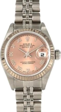 Rolex Pre-owned Datejust Stainless Steel White Gold - Femme - Pre-owned - Rose - Taille: ONE Size