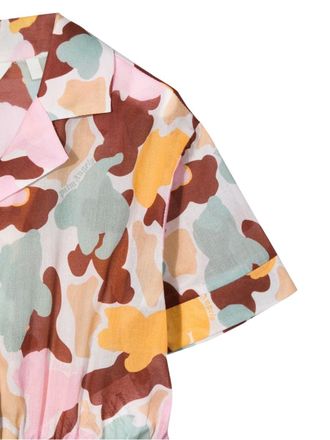 Palm Angels Camouflage-Print Cotton T-Shirt - Multicolor
