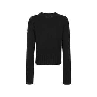 Moncler Virgin Wool Knit Sweater - Black
