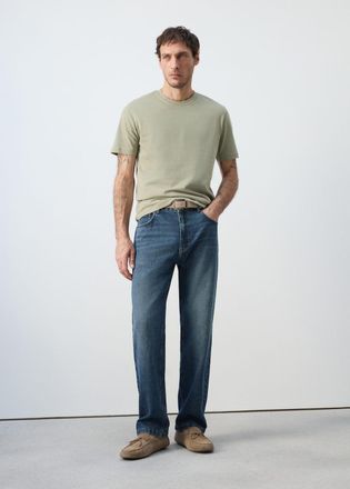 Mango T-shirt slim-fit 100 % coton vert menthe - Homme - XXL - MANGO MAN