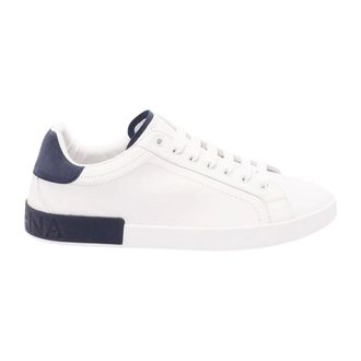 Dolce & Gabbana Homme, Chaussures, Blanc, Taille: 42 1/2 EU Baskets Basse