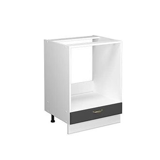 Vicco Meuble pour Four Fame-Line, Anthracite/Blanc, 60 cm sans Plan de Travail