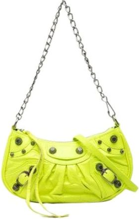 Balenciaga Pre-owned Mini Le Cagole - Femme - Pre-owned - Jaune - Taille: ONE Size
