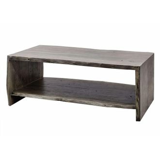 Massivmoebel24 Couchtisch 120x60x45 Akazie grau lackiert pure acacia 430