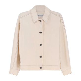 Max Mara Femme, Vestes, Beige, Taille: 42 FR Veste L&eacute;g&egrave;re