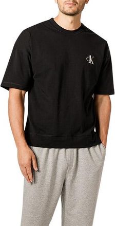 Calvin Klein Underwear Herren T-Shirt schwarz Jersey-Baumwolle unifarben