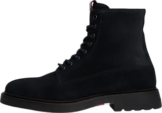 Tommy Hilfiger Herren Mid Boot Stiefel Comfort aus Wildleder, Blau (Desert Sky), 43