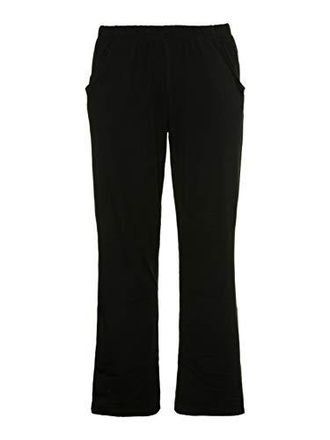 Ulla Popken Pantalon Sport, Bootcut, Coton et &eacute;lasthanne Noir 50+ 640831 10-50+